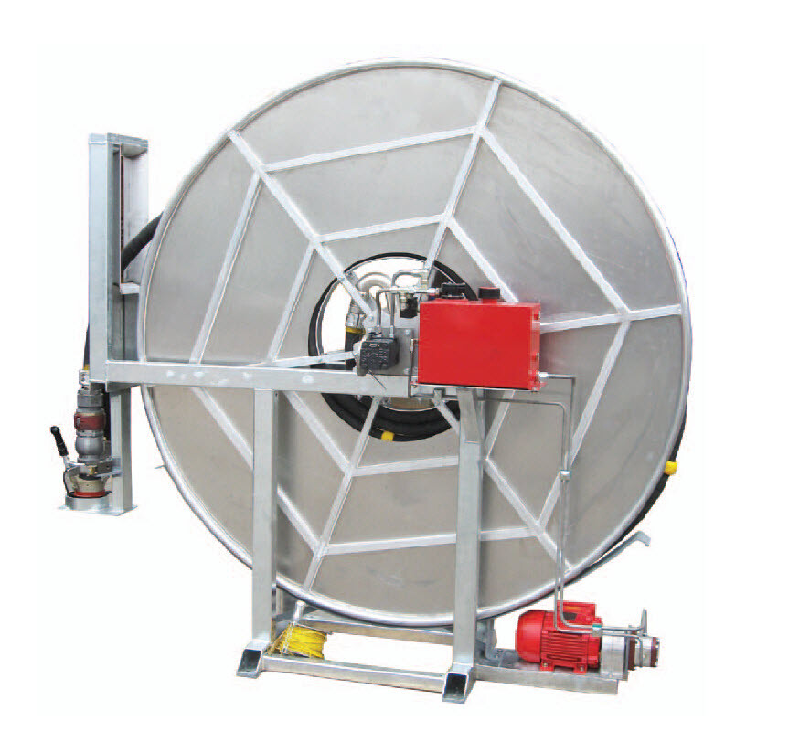 Custom Hydraulic and Electric Driven Drum or Cartwheel Aviation Hosereels